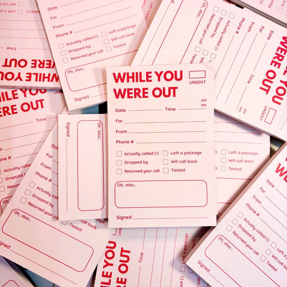 Marigold Press - While You Were Out Notepad – Good Postage