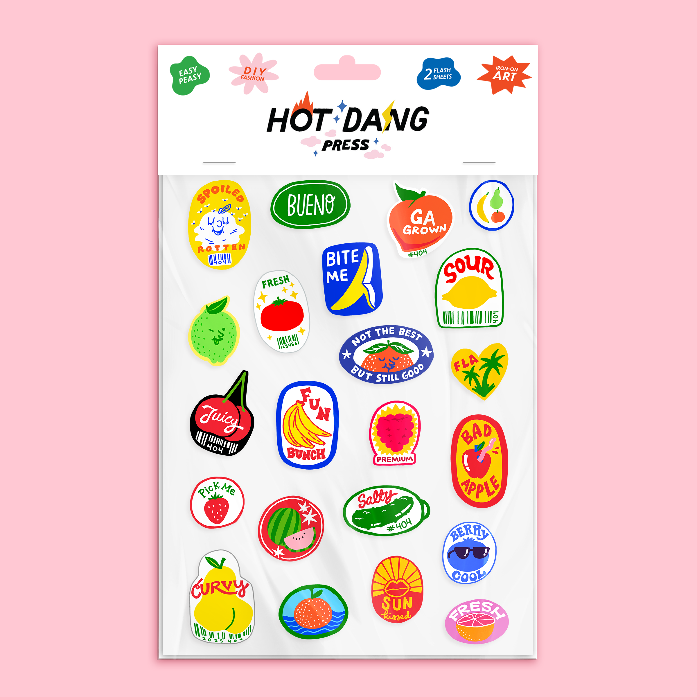 Hot Dang Press - Produce Stickers Sheet Set – Good Postage