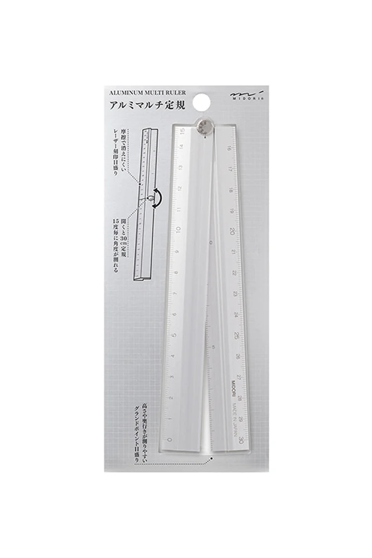 Midori Aluminum Multi Ruler – Good Postage