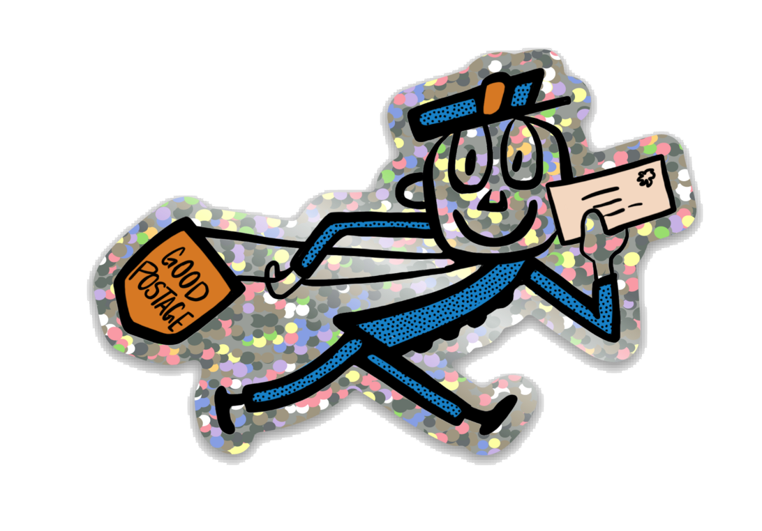 Running Zippy Sticker (Limited Edition) – Good Postage