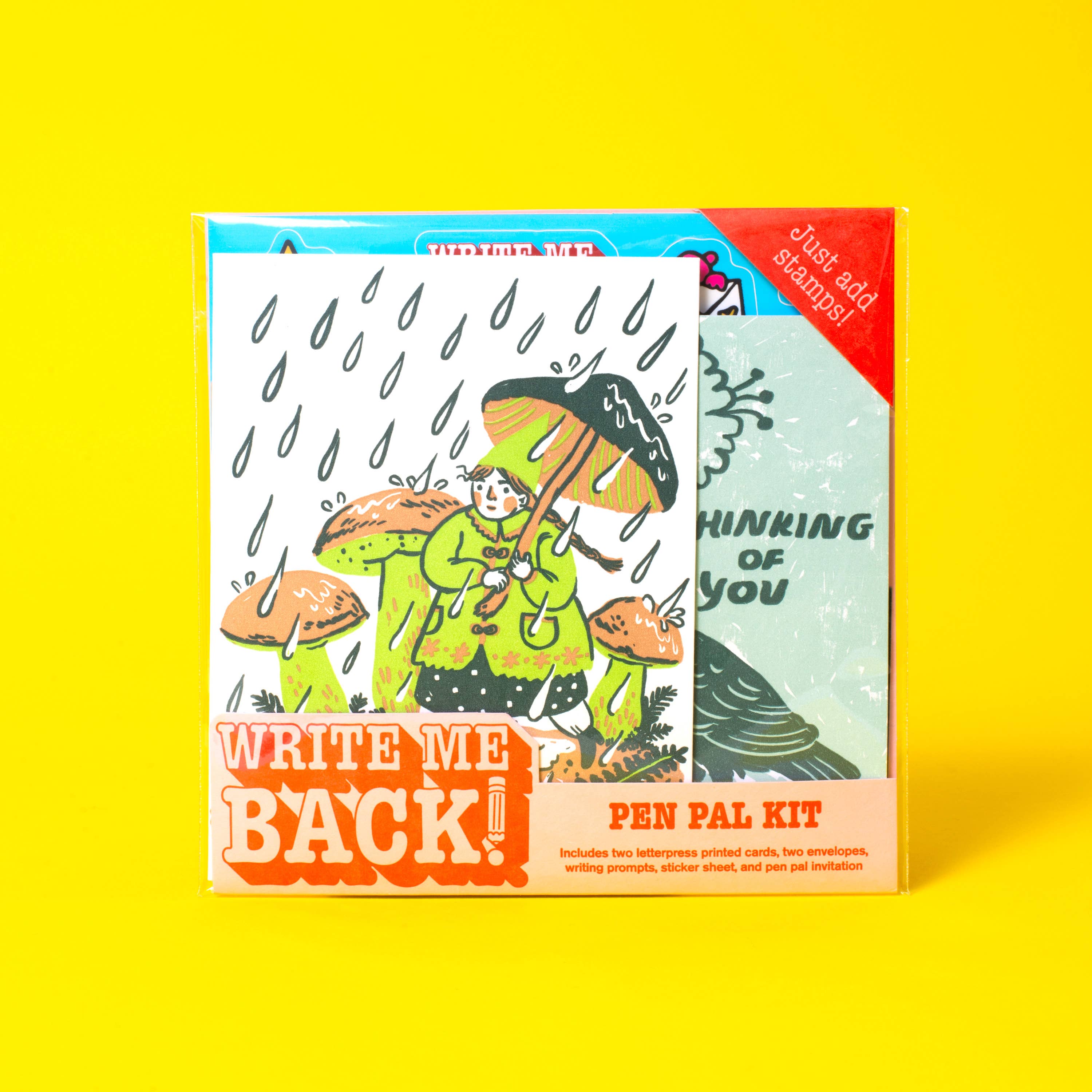 Egg Press - Rain Walk + Crow Letter Writing Write Me Back Pen Pal Kit ...
