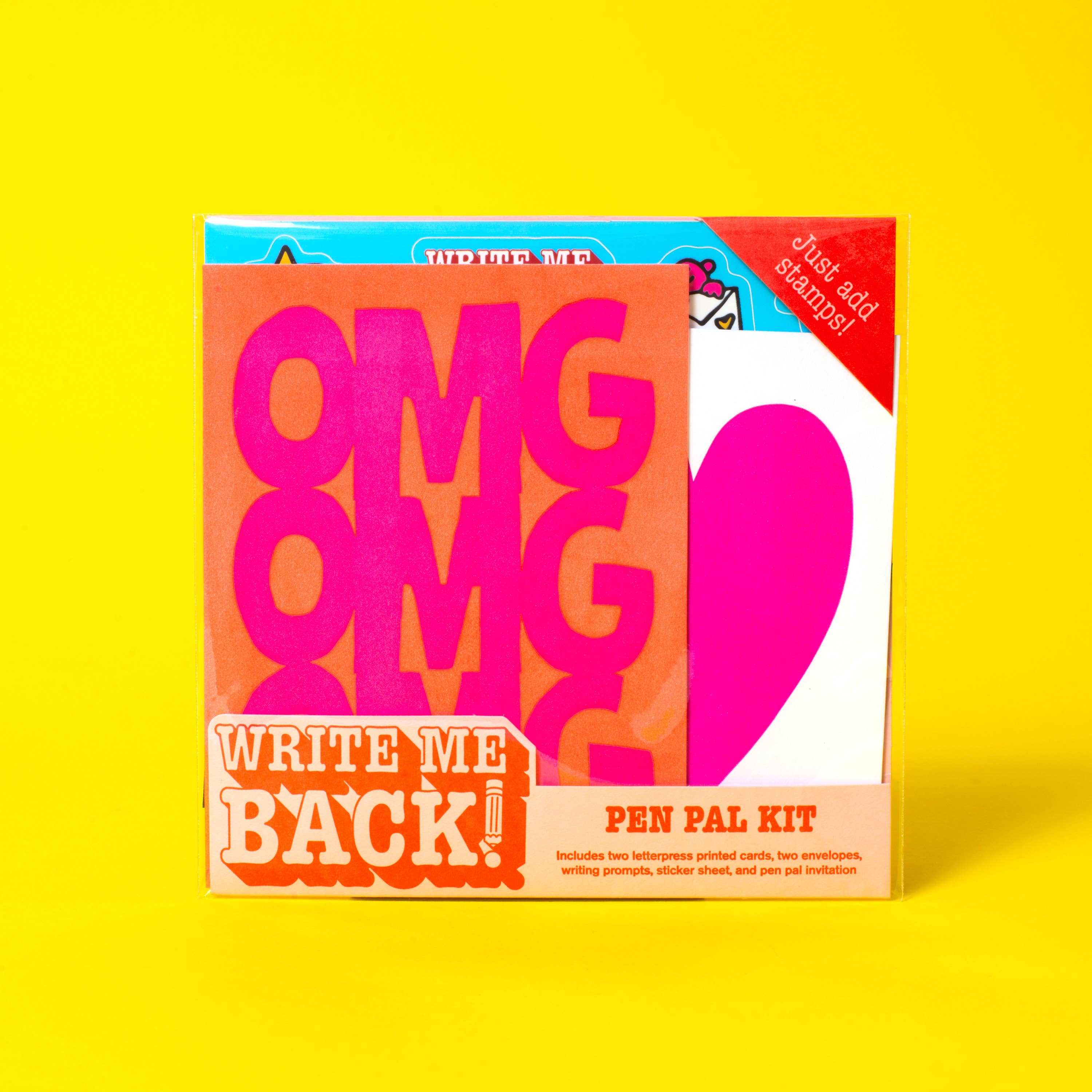Egg Press - OMG + Heart Letter Writing Write Me Back Pen Pal Kit – Good ...