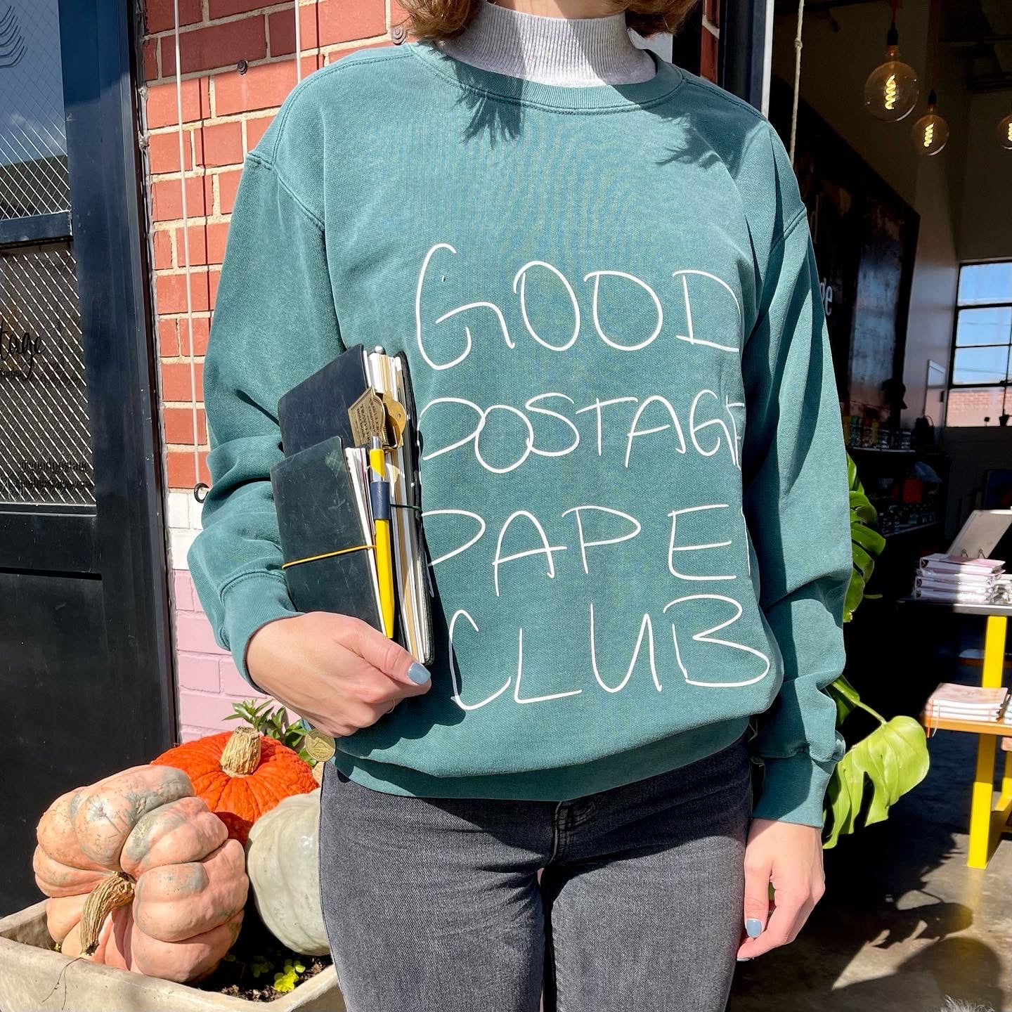 Good Postage Paper Club Crew Neck