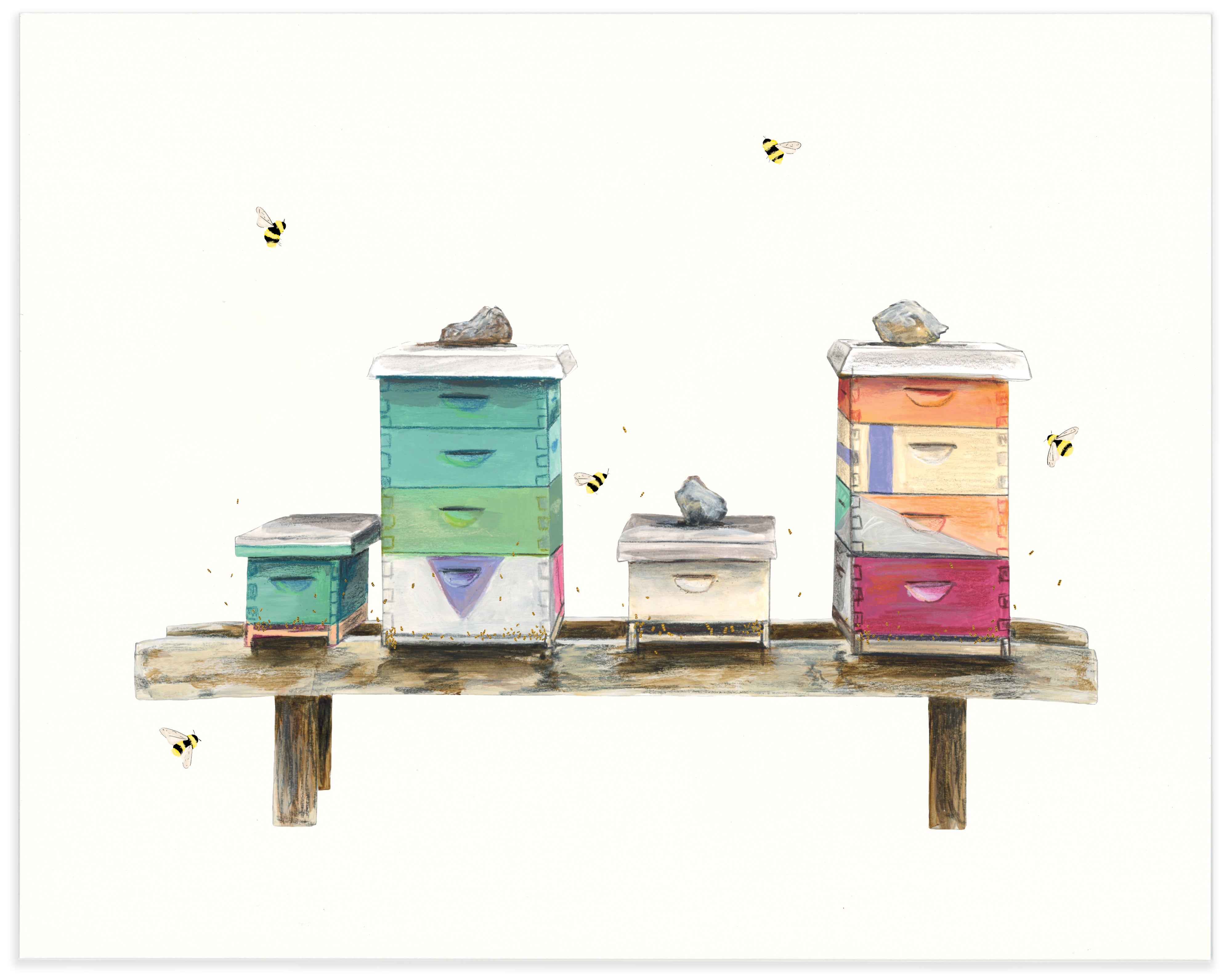 Bee Box Art Print – Good Postage