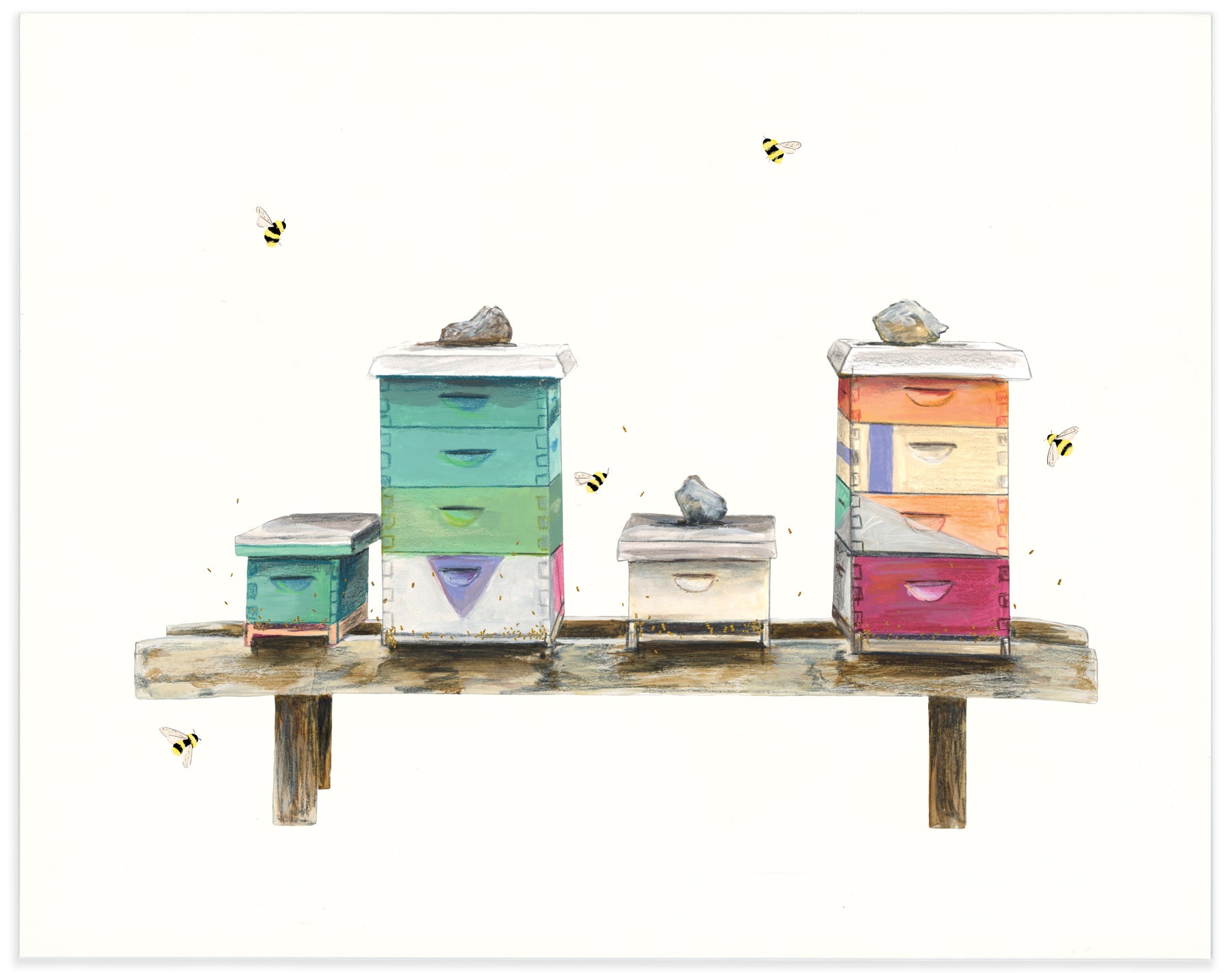 Bee Box Art Print – Good Postage