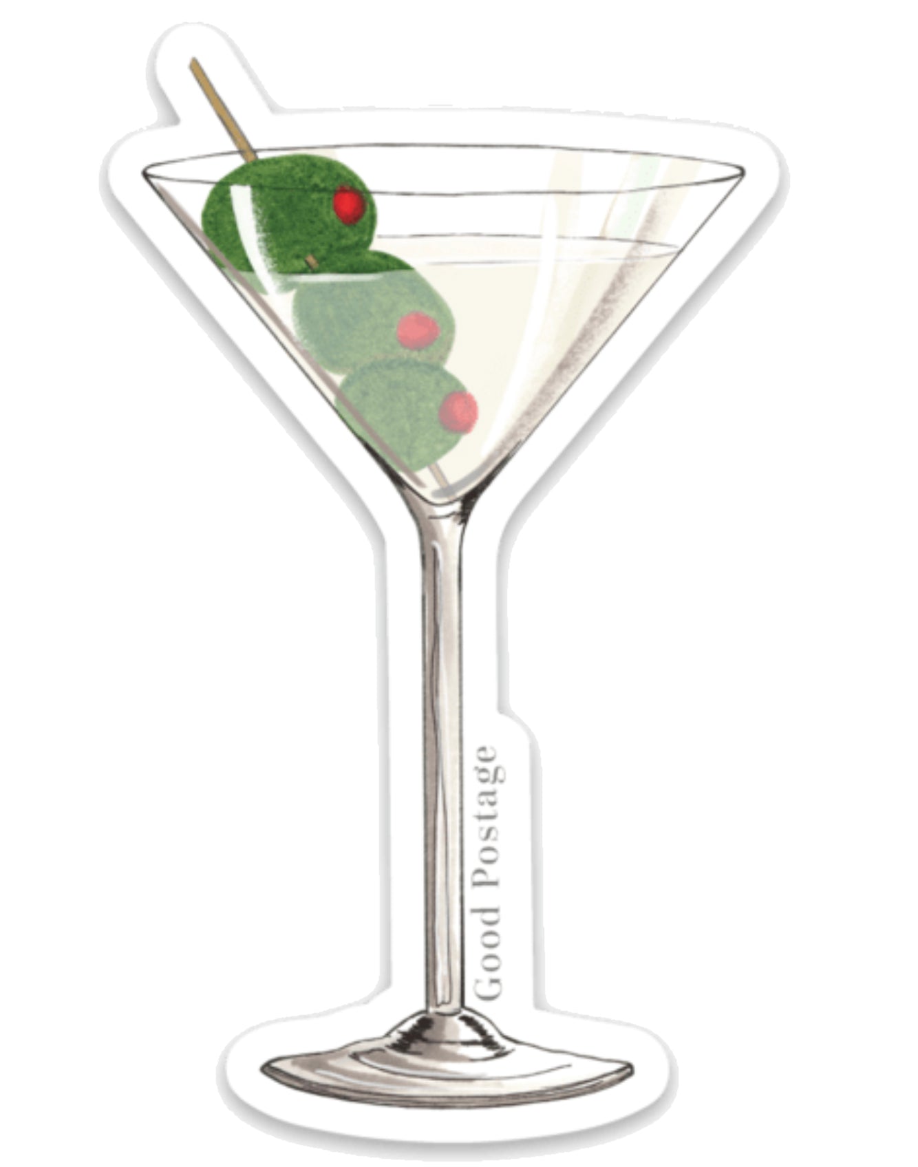 Martini sticker – Good Postage