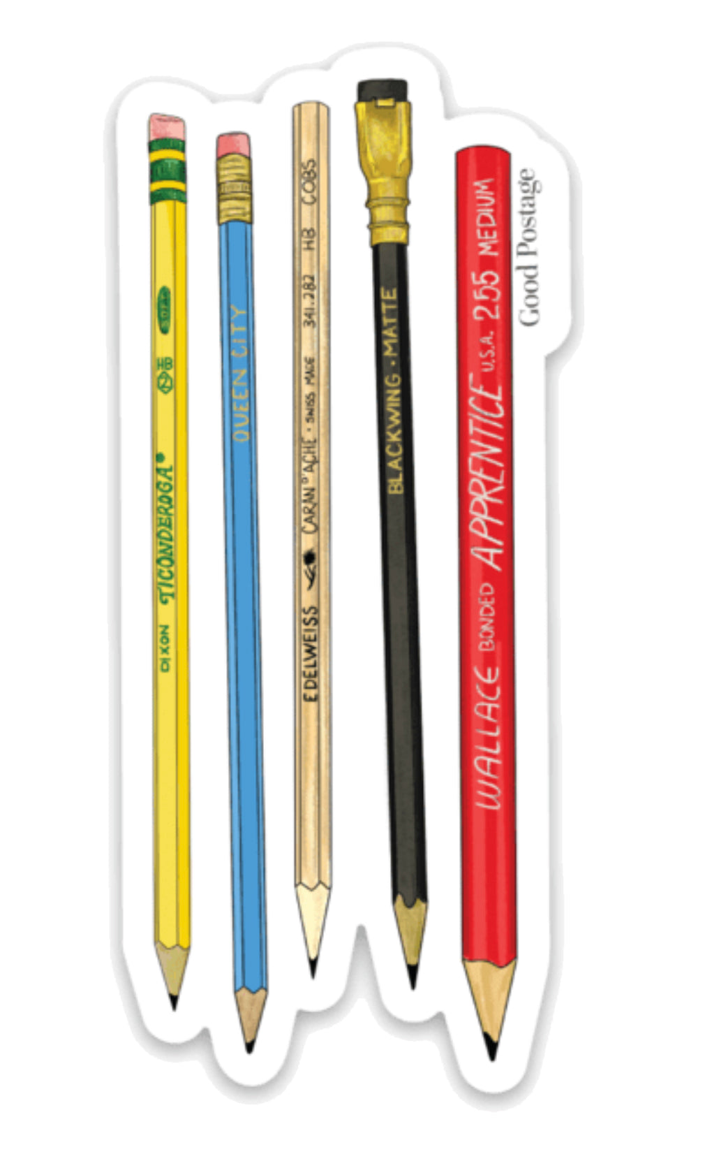 Pencils sticker – Good Postage