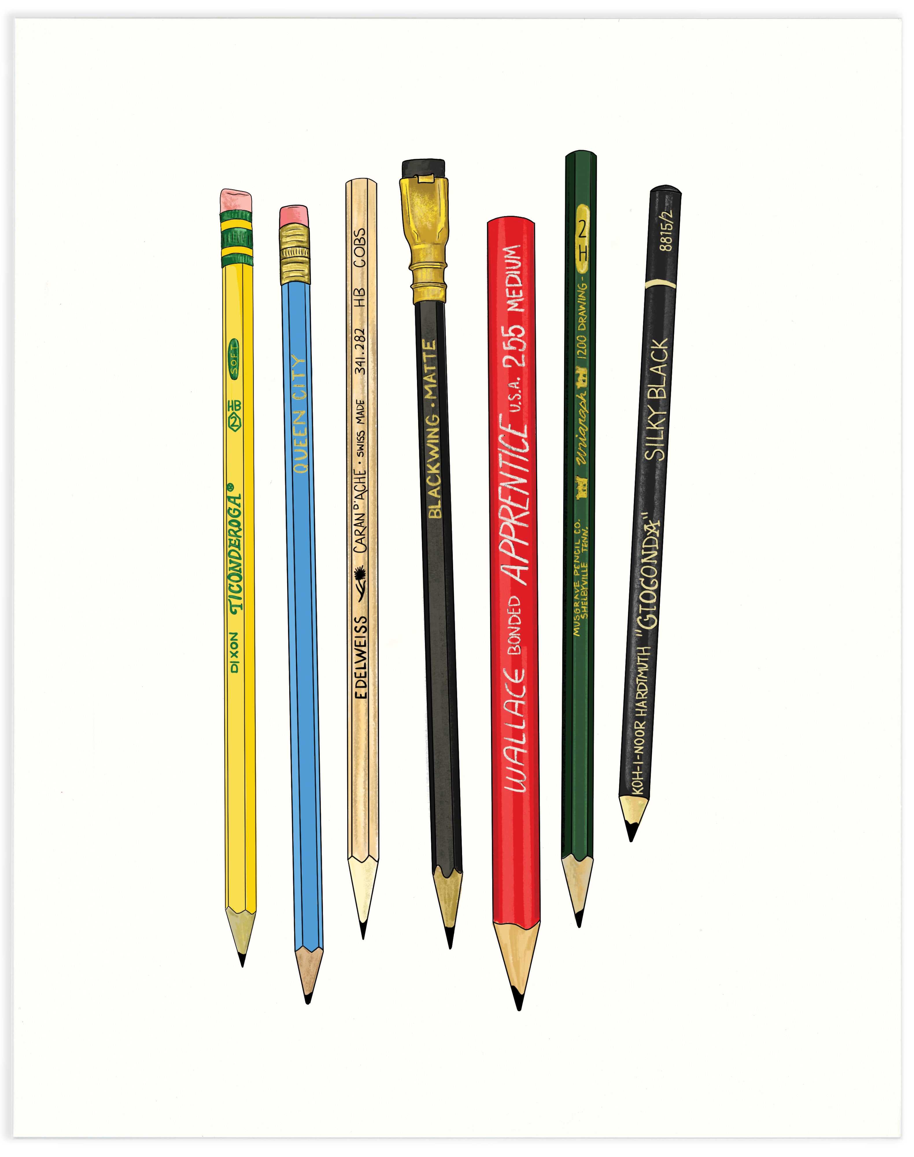 Pencil Art Print – Good Postage