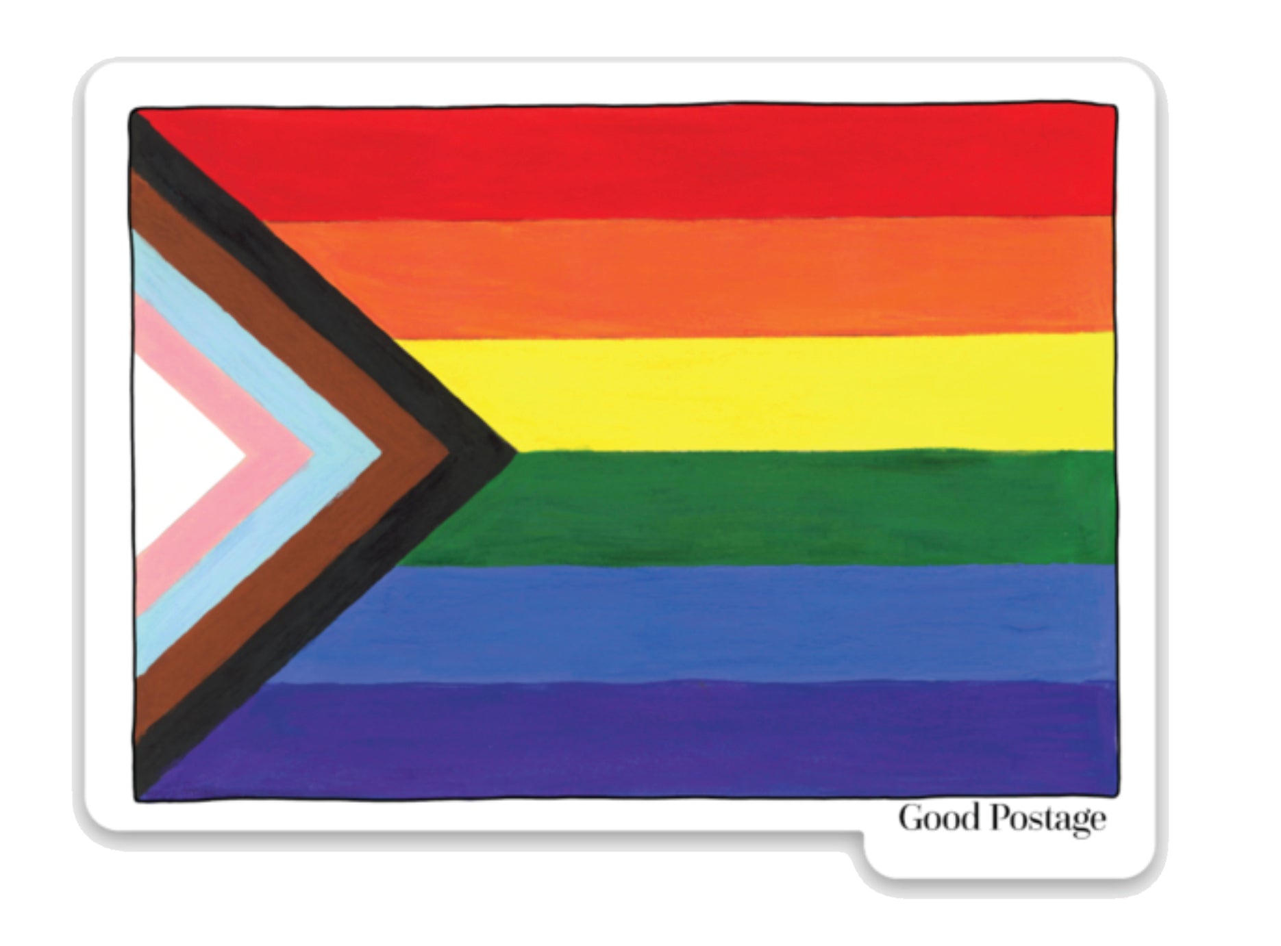 Pride Flag 2021 sticker – Good Postage