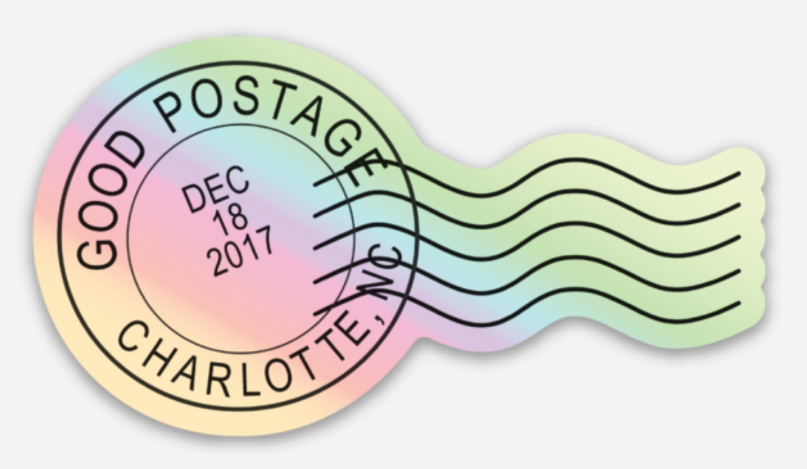 Holographic Good Postage Sticker (Limited Edition)